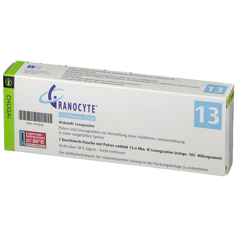Granocyte® 13 Millionen IE/ml 1 St mit dem E-Rezept kaufen - Shop Apotheke