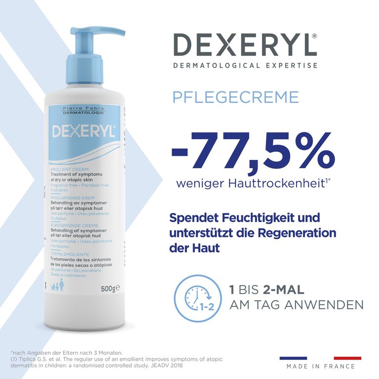 DEXERYL Creme 500g medizinische Hautpflege für die ganze Familie 500 g ...