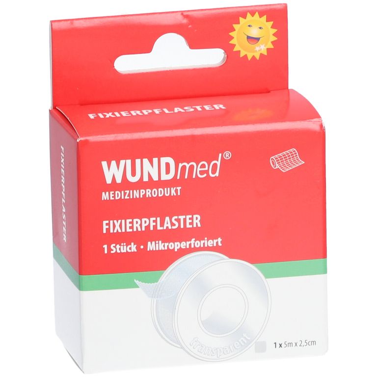 WUNDmed® Fixierpflaster 5 m x 2,5 cm 1 St - Shop Apotheke