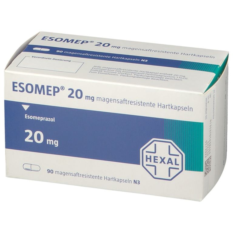 ESOMEP® 20 mg 90 St mit dem E-Rezept kaufen - Shop Apotheke