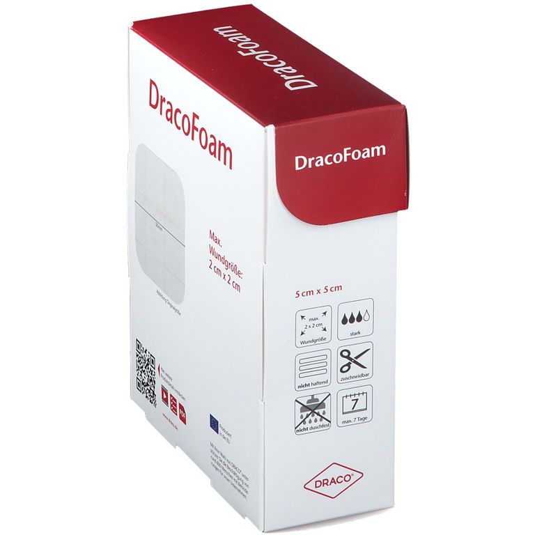 DracoFoam non-haft steril 5 x 5 cm 10 St - Shop Apotheke