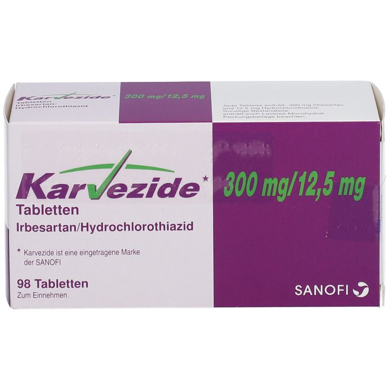 Karvezide 300 mg/12,5 mg 98 St mit dem E-Rezept kaufen - Shop Apotheke