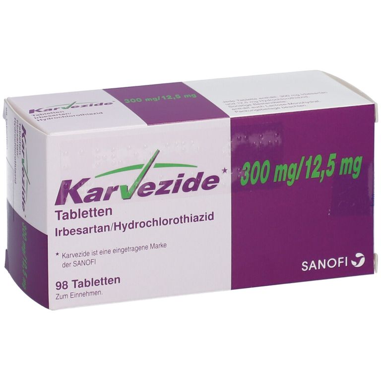 Karvezide 300 mg/12,5 mg 98 St mit dem E-Rezept kaufen - Shop Apotheke