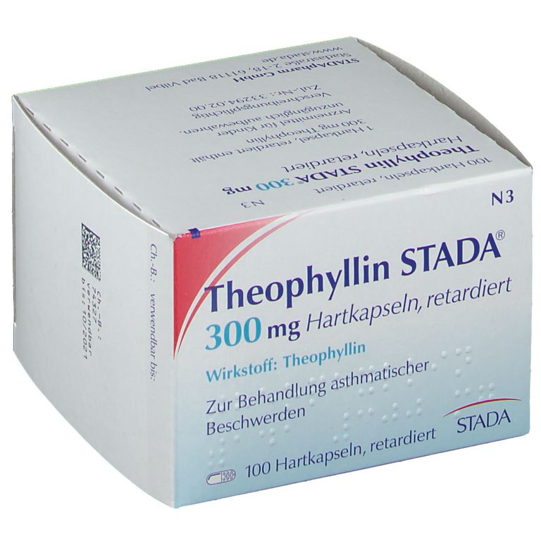 Theophyllin STADA® 300 mg retard 100 St mit dem E-Rezept kaufen - Shop ...