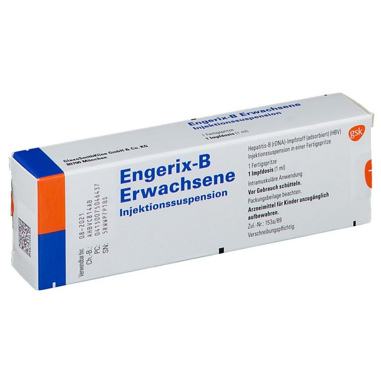 Engerix-B Erwachsene 1 St mit dem E-Rezept kaufen - Shop Apotheke