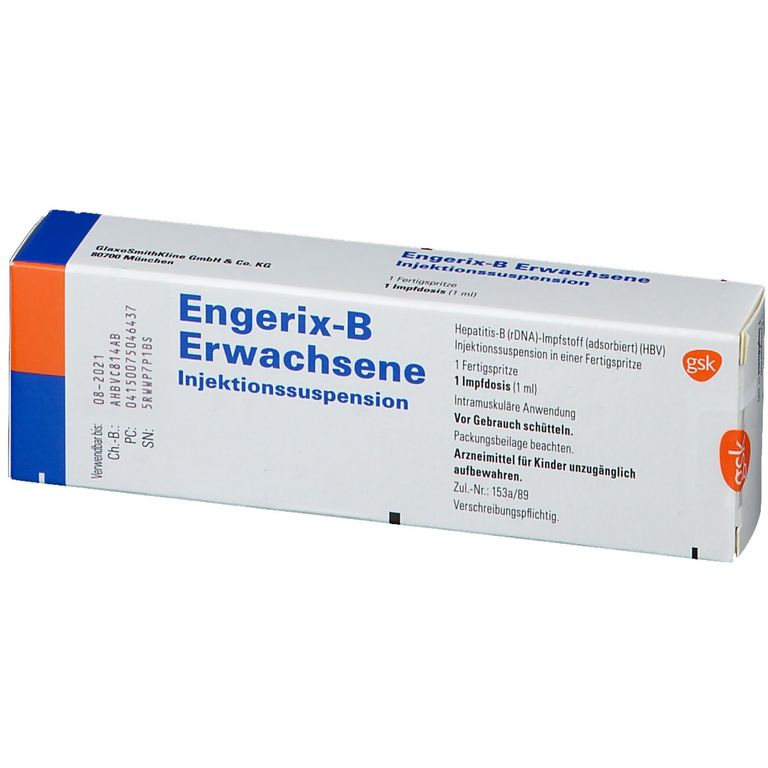 Engerix-B Erwachsene 1 St mit dem E-Rezept kaufen - Shop Apotheke
