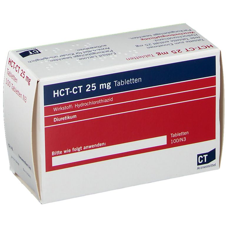 Hct - Ct 25Mg 100 St mit dem E-Rezept kaufen - Shop Apotheke
