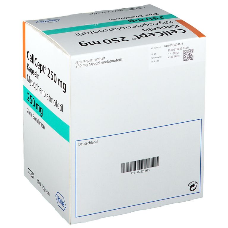 CellCept® 250 mg 300 St mit dem E-Rezept kaufen - Shop Apotheke