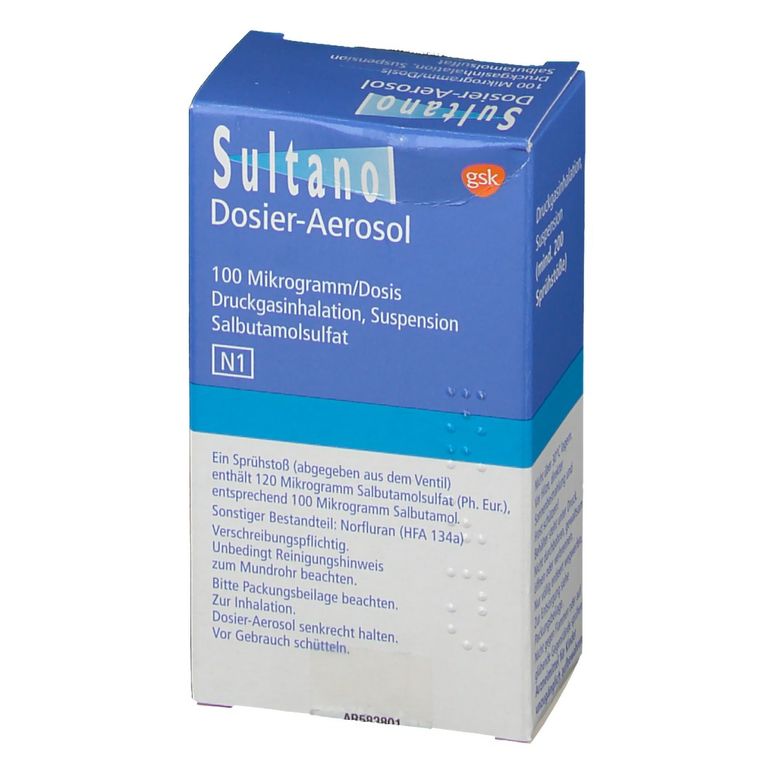 Sultanol® 100 µg/Dosis 1 St mit dem E-Rezept kaufen - Shop Apotheke