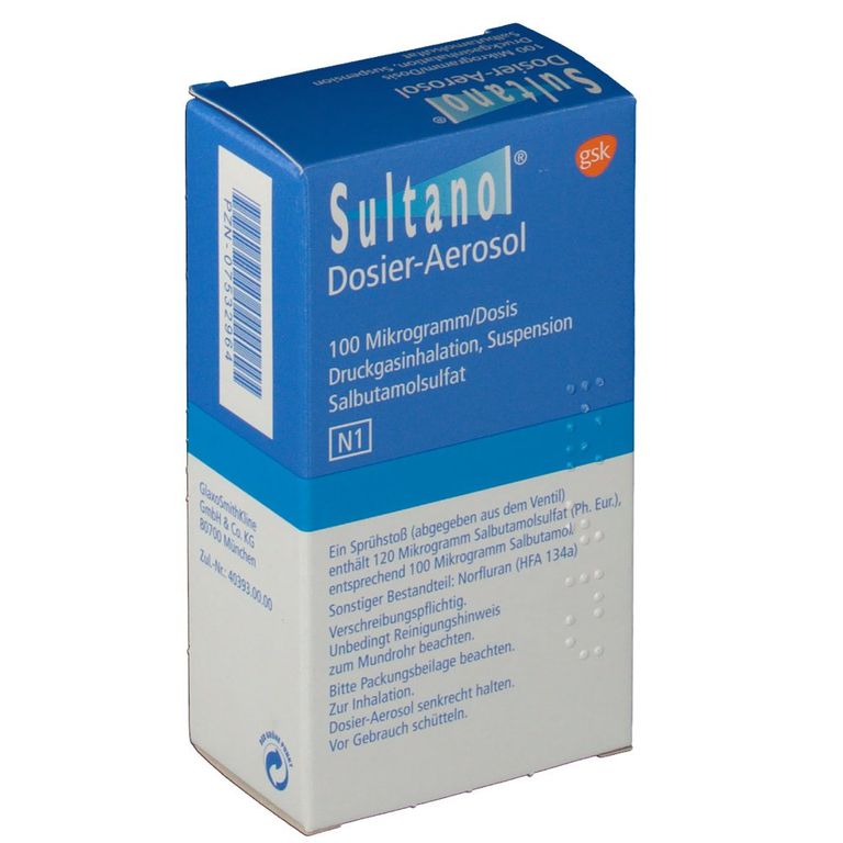 Sultanol® 100 µg/Dosis 1 St mit dem E-Rezept kaufen - Shop Apotheke