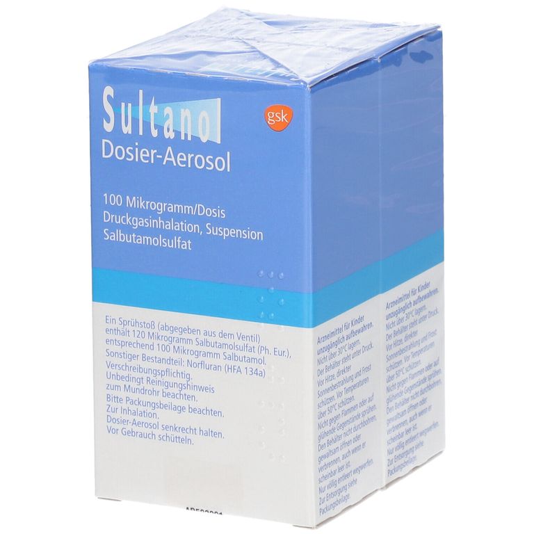 Sultanol® 100 µg/Dosis 2 St mit dem E-Rezept kaufen - Shop Apotheke