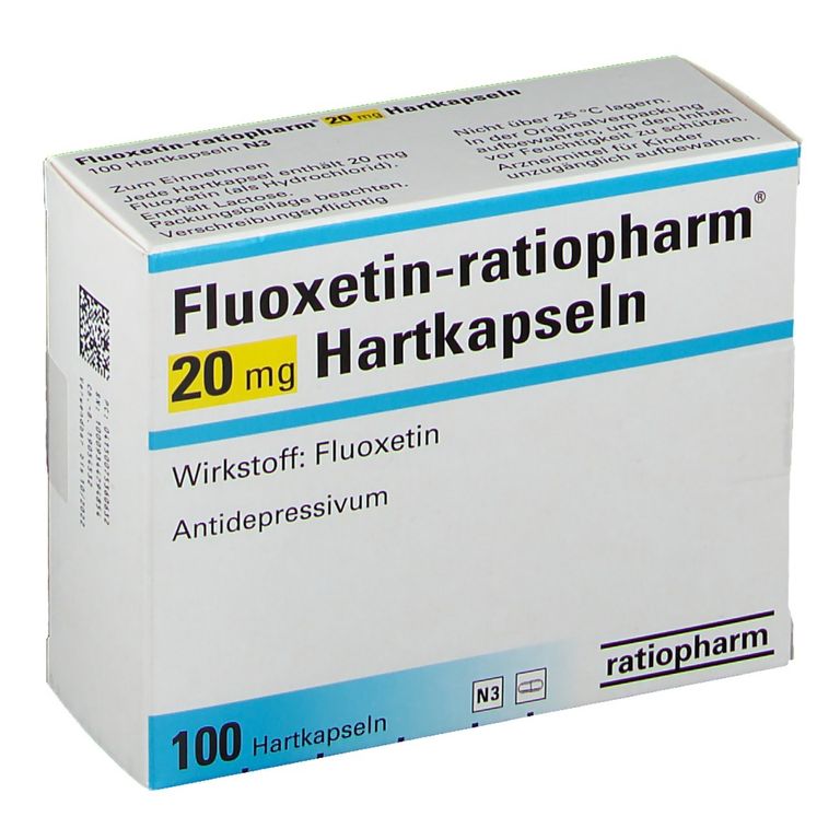 Fluoxetin-ratiopharm® 20 mg Hartkapseln 100 St mit dem E-Rezept kaufen ...