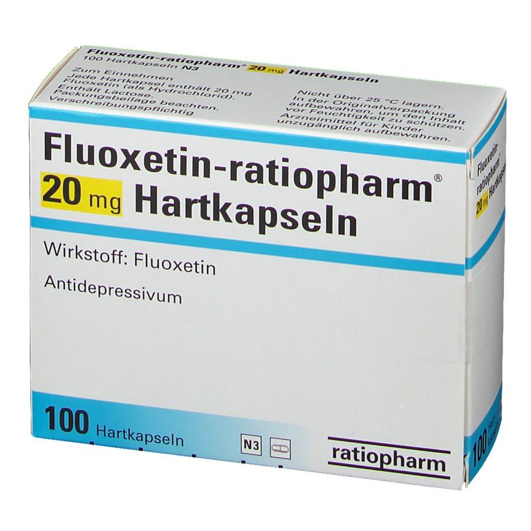 Fluoxetin-ratiopharm® 20 mg Hartkapseln 100 St mit dem E-Rezept kaufen ...
