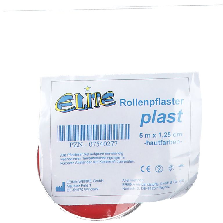 Elite Plast Rollenpflaster 5 m x 1,25 cm hautfarbig 1 St - Shop Apotheke