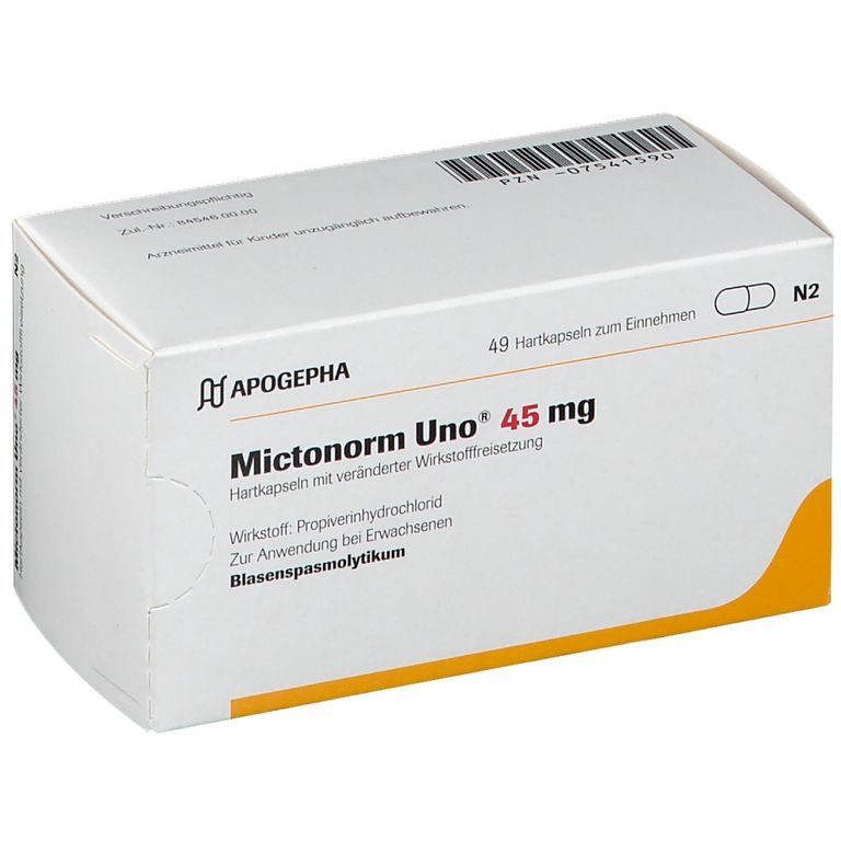 Mictonorm® Uno 45 mg 49 St mit dem E-Rezept kaufen - Shop Apotheke
