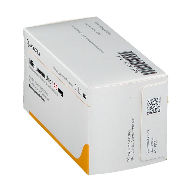 Mictonorm® Uno 45 mg 49 St mit dem E-Rezept kaufen - Shop Apotheke