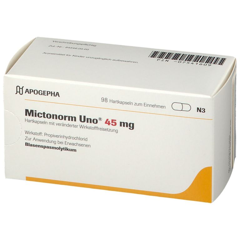 Mictonorm® Uno 45 mg 98 St mit dem E-Rezept kaufen - Shop Apotheke