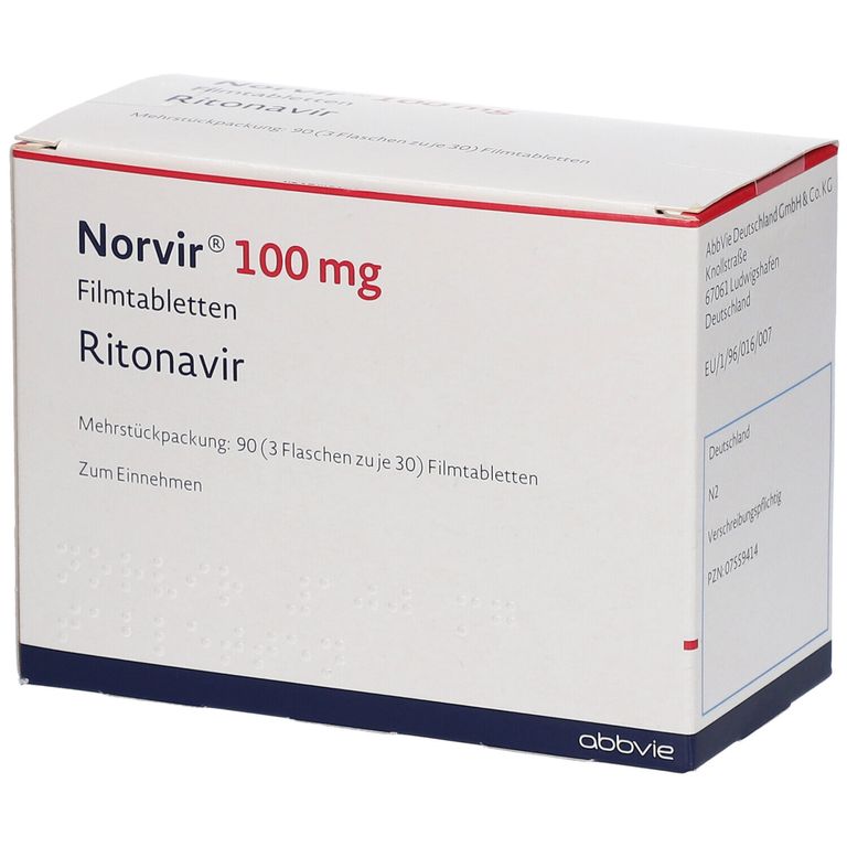 Norvir® 100Mg 90 St mit dem E-Rezept kaufen - Shop Apotheke