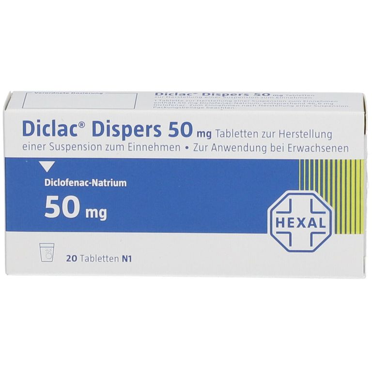 Diclac® Dispers 50 mg 20 St mit dem E-Rezept kaufen - Shop Apotheke