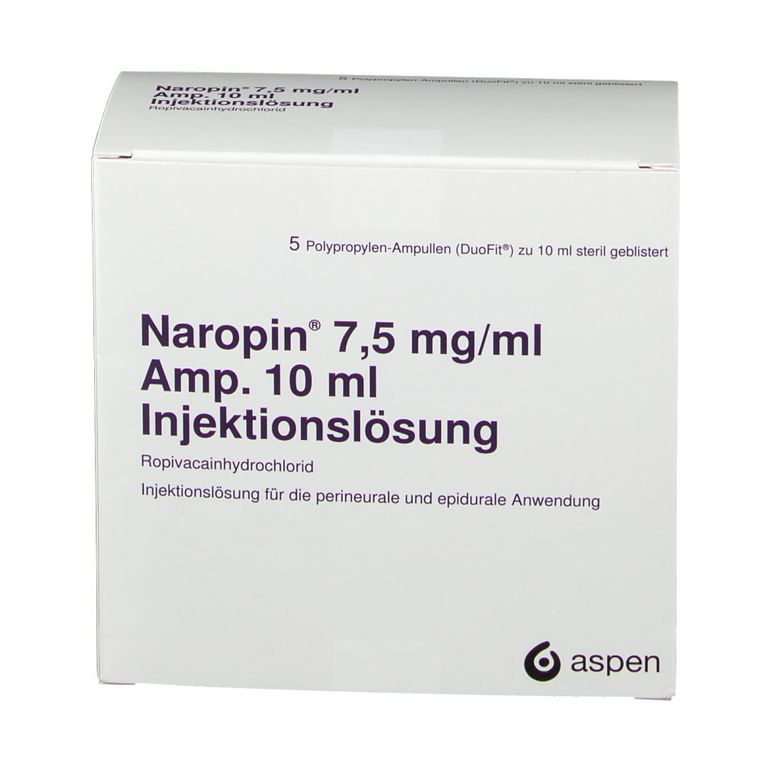 Naropin® 7,5 mg/ml Amp. 5x10 ml mit dem E-Rezept kaufen - Shop Apotheke