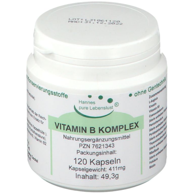 VITAMIN B KOMPLEX Kapseln 120 St - Shop Apotheke