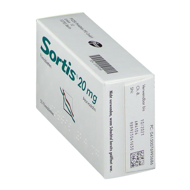 Sortis® 20 mg 50 St mit dem E-Rezept kaufen - Shop Apotheke