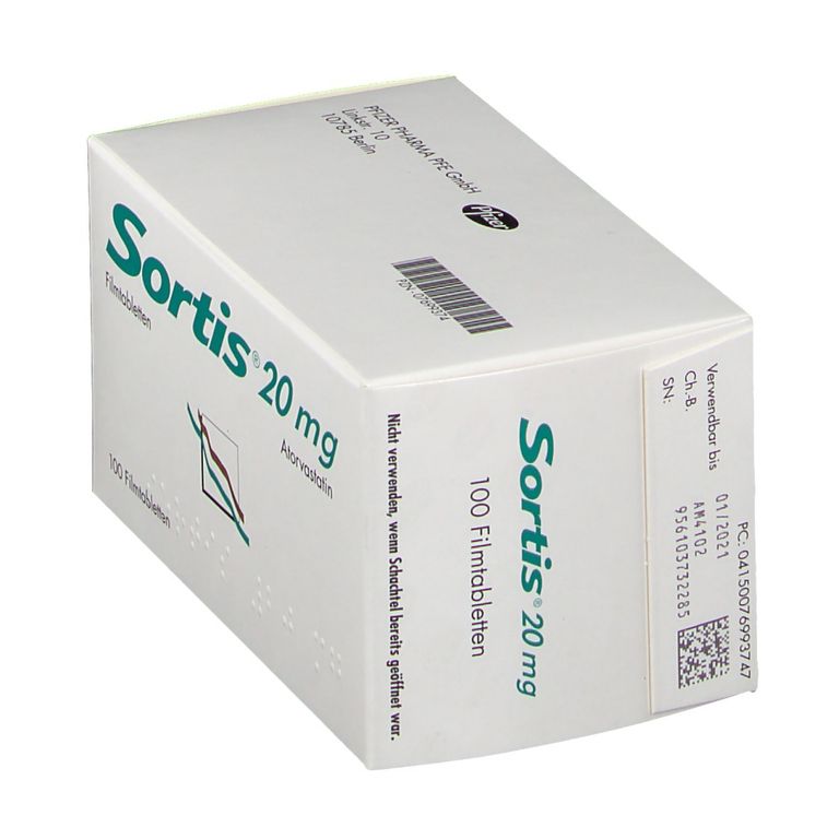 Sortis® 20 mg 100 St mit dem E-Rezept kaufen - Shop Apotheke