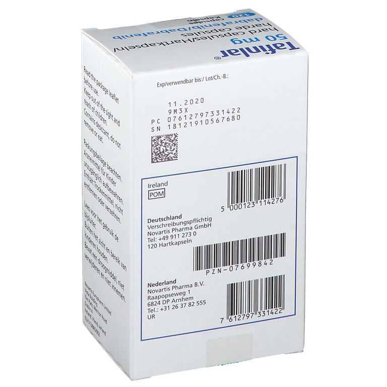 Tafinlar® 50 mg 1x120 St mit dem E-Rezept kaufen - Shop Apotheke