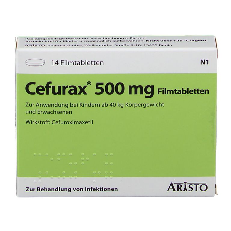 Cefurax® 500 mg 14 St mit dem E-Rezept kaufen - Shop Apotheke
