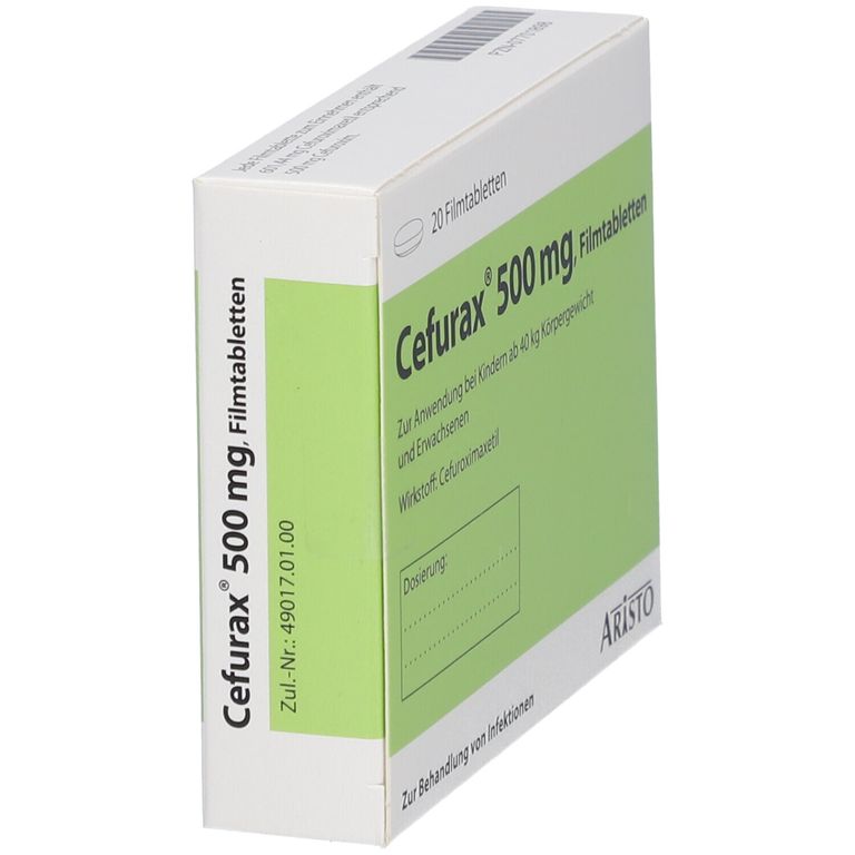 Cefurax® 500 mg 20 St mit dem E-Rezept kaufen - Shop Apotheke