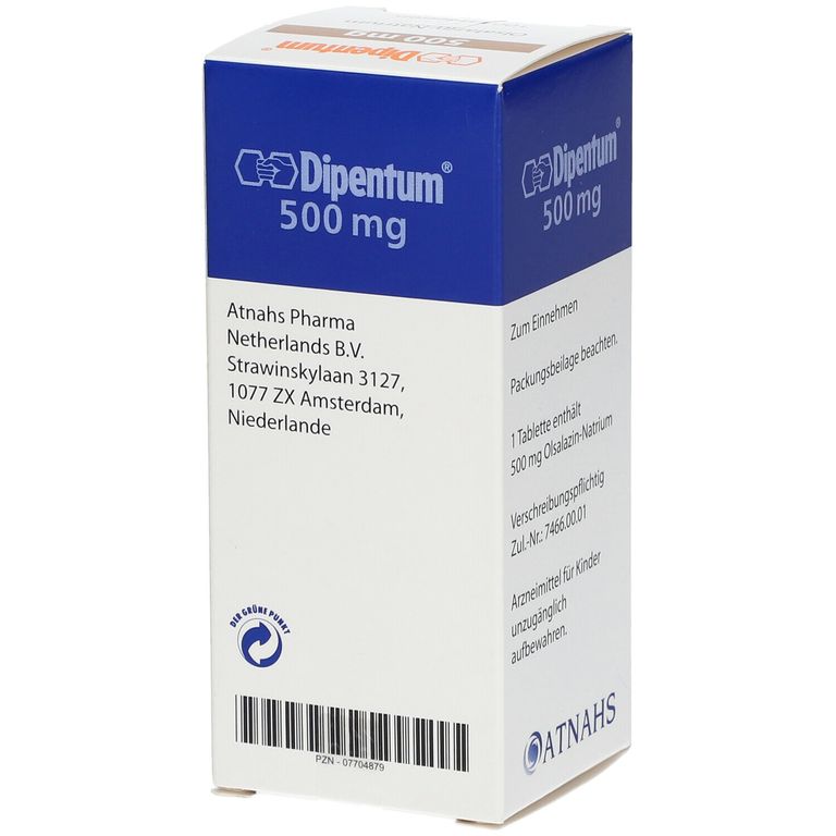 Dipentum® 500 mg 100 St mit dem E-Rezept kaufen - Shop Apotheke