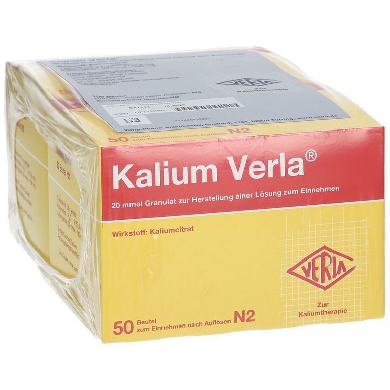 Kalium Verla® Granulat Beutel 100 St - Shop Apotheke