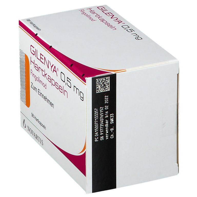 Gilenya® 0,5 mg 98 St mit dem E-Rezept kaufen - Shop Apotheke