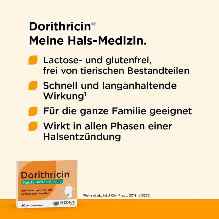 Dorithricin® Classic Lutschtabletten bei Halsschmerzen 20 St - Shop ...
