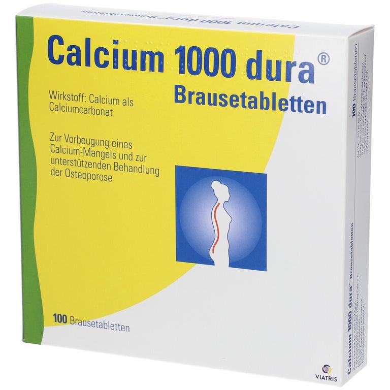 Calcium-dura® 1000 Brausetabletten 100 St - Shop Apotheke