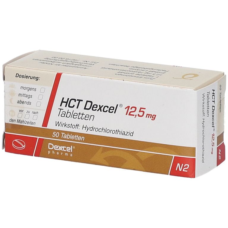 HCT Dexcel® 12,5 mg 50 St mit dem E-Rezept kaufen - Shop Apotheke