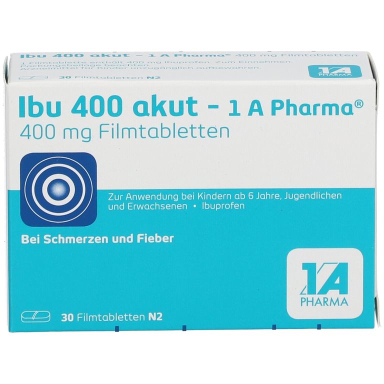Ibu 400 akut - 1 A Pharma® 30 St - Shop Apotheke