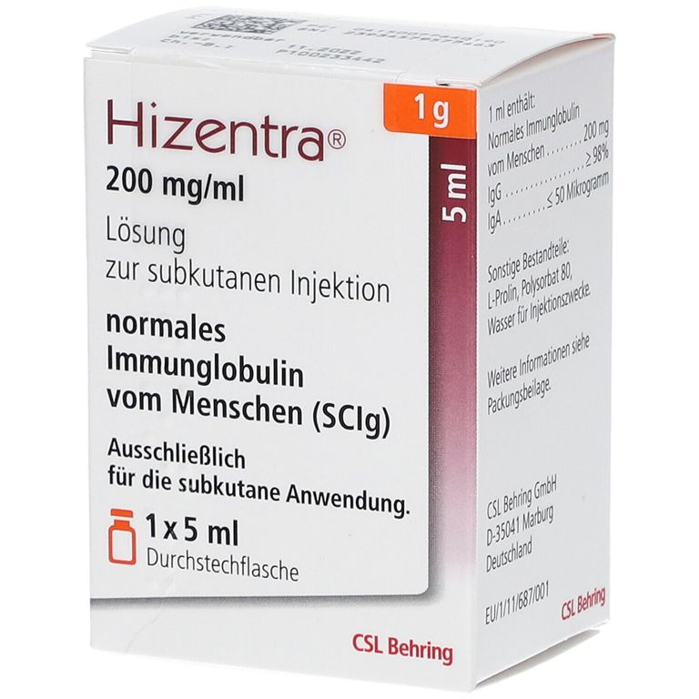 Hizentra® 200 mg/ml 5 ml mit dem E-Rezept kaufen - Shop Apotheke