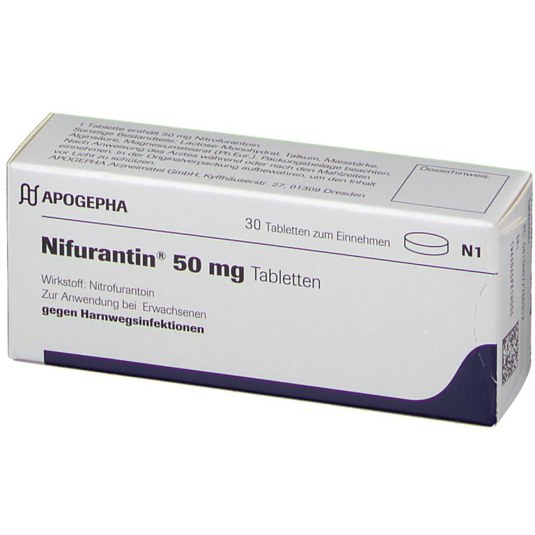 Nifurantin® 50 mg 30 St mit dem E-Rezept kaufen - Shop Apotheke
