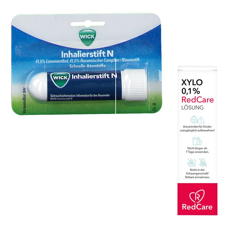 WICK Inhalierstift N + Redcare Xylo 0,1 % Nasenspray 1 St - shop ...
