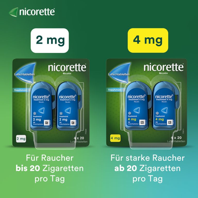 nicorette® Lutschtablette freshmint 2 mg 2x80 St - Shop Apotheke