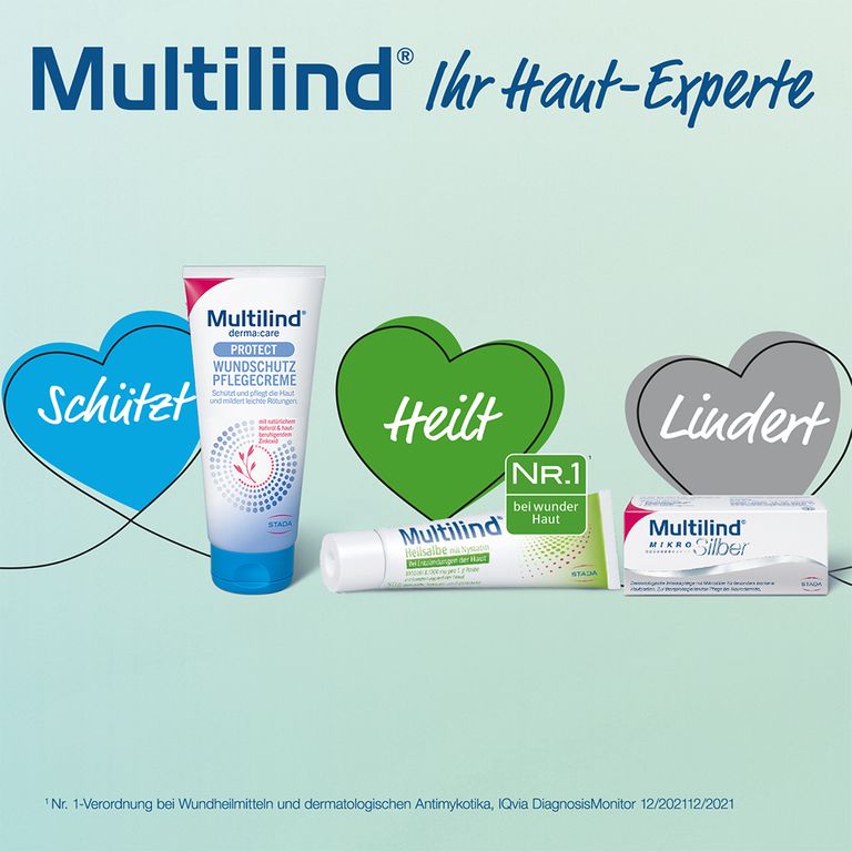 Multilind® Heilsalbe bei wunder und entzündeter Haut mit Zinkoxid und ...
