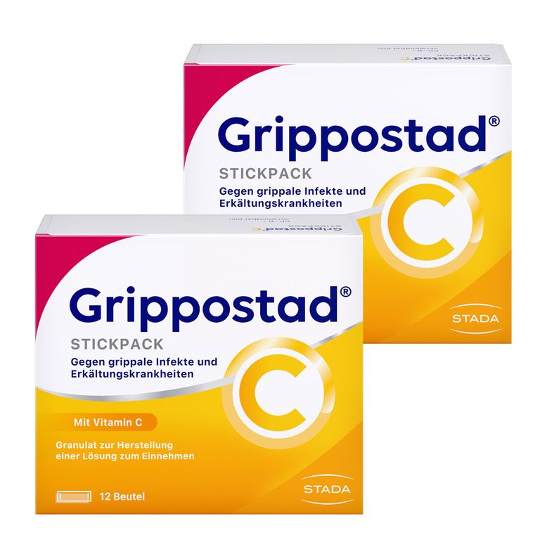 Grippostad C® Stickpacks bei Erkältung und grippalen Infekten 2x12 St ...