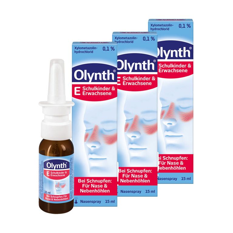 Olynth 0,1% Schnupfen Dosierspray 3x15 ml - Shop Apotheke