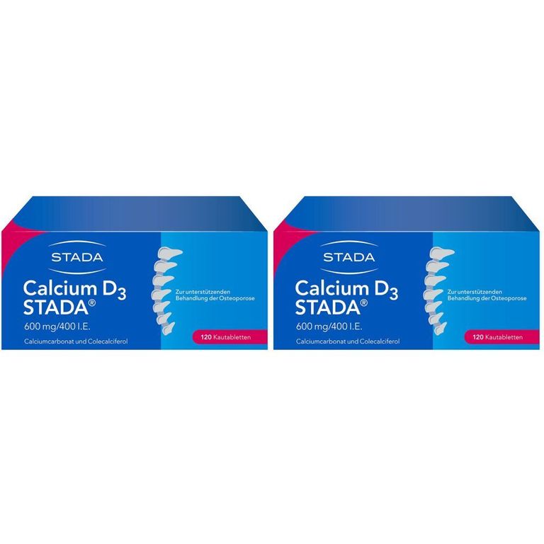 Calcium D3 STADA® 600 mg/400 I.E. 2x120 St - Shop Apotheke