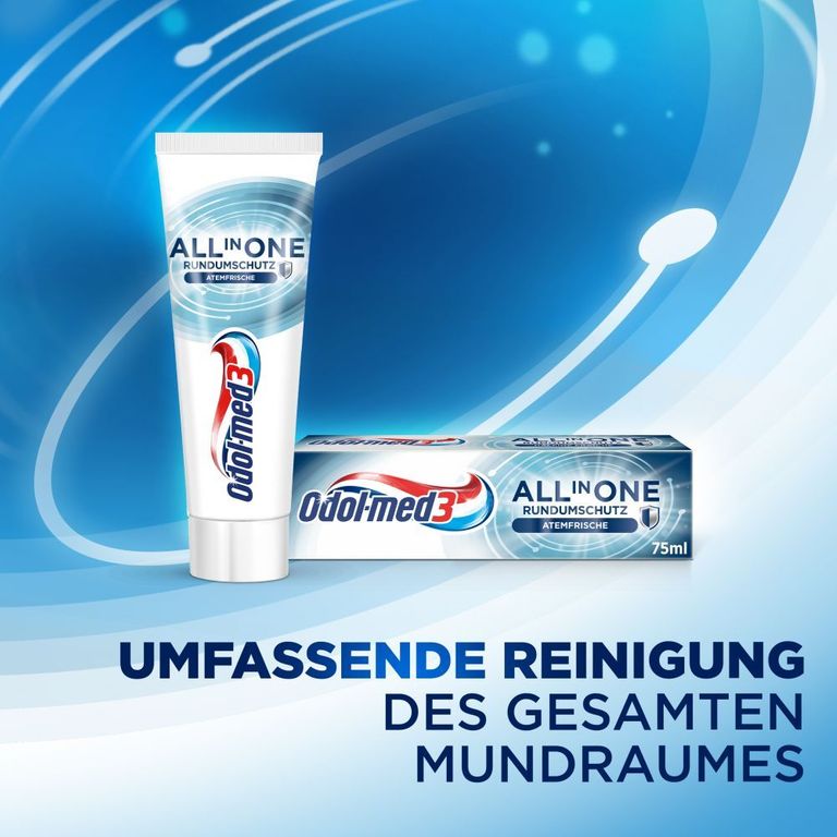 Odol-med3 All in One Rundumschutz Atemfrische Zahnpasta - für ein ...