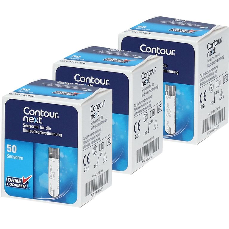 CONTOUR® NEXT Sensoren 3x50 St - Shop Apotheke