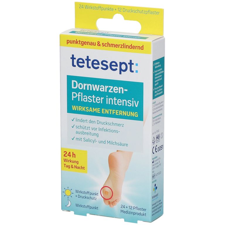 tetesept® Dornwarzen-Pflaster intensiv 12 St - Shop Apotheke