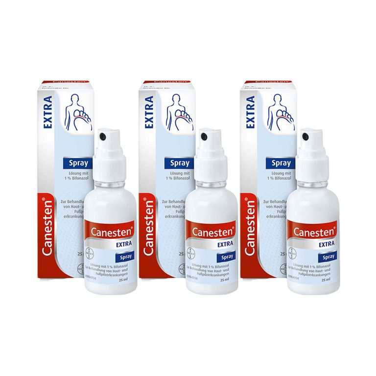 Canesten® EXTRA Bifonazol Spray 3x25 ml - Shop Apotheke