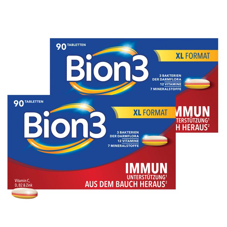 Bion3 Immun¹ Multivitamin, Unterstützung der Abwehrkräfte 2x90 St ...